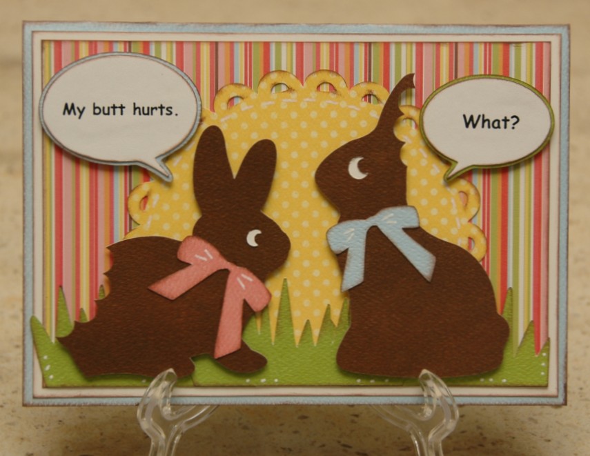 Monique Griffith Designs: Inappropriate Easter Card