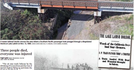 Salem Breakfast on Bikes: Today's Story about Lake Labish Derailment ...