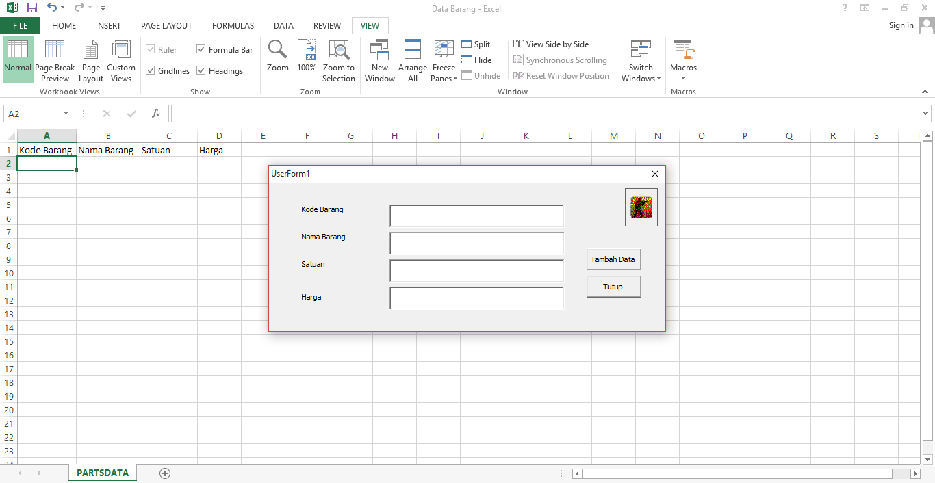 MEMBUAT FORM ISIAN DATA SEDERHANA pada Ms. EXCEL | Novandha Putri