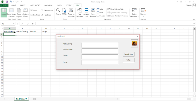 MEMBUAT FORM ISIAN DATA SEDERHANA pada Ms. EXCEL | Novandha Putri