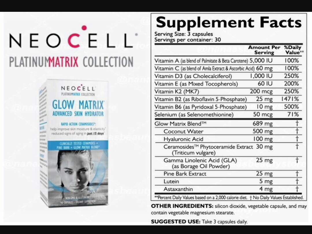 Nanaa's Beauty Store Skin Care & Accessories: NEOCELL GLOW MATRIX ...