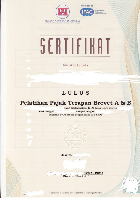 Pengalaman Les Brevet Pajak A & B di Ikatan Akuntan Indonesia (IAI ...