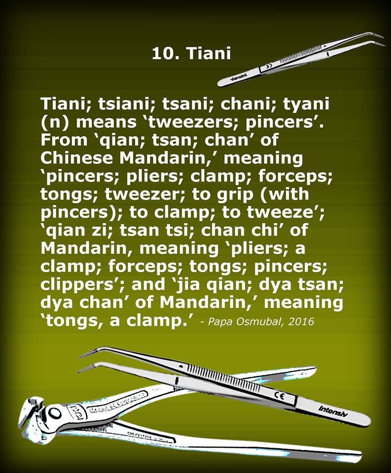 The Kapampangan Listorian: 18. 10 KAPAMPANGAN WORDS WITH CHINESE ORIGINS