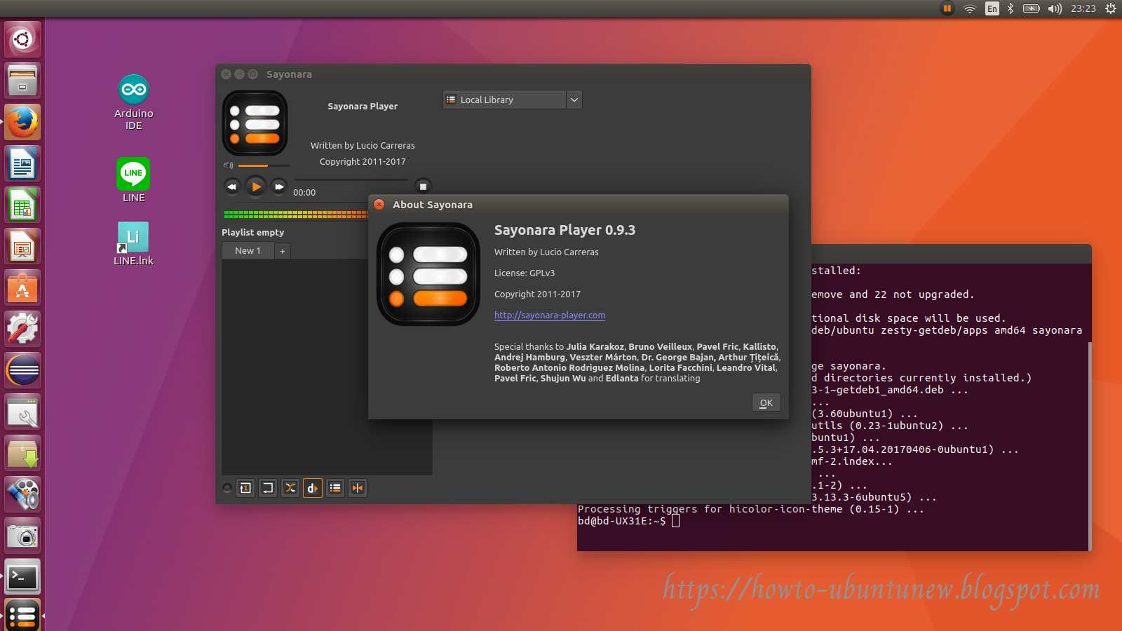 Ubuntu musicplayer - gertyanime