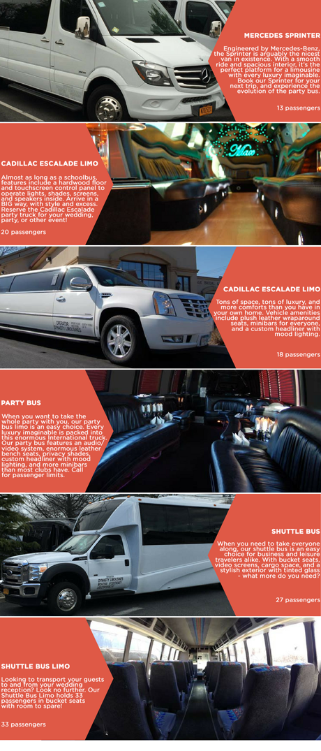 Dynasty Limousine: Large Group Transportation - Limo and Bus Services
