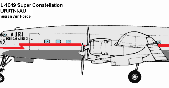 Sejarah Pesawat Militer Indonesia: Lockheed L-1049 Constellation