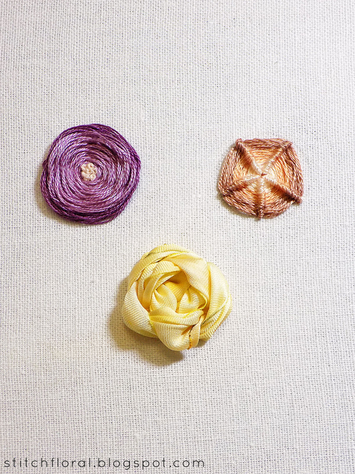 Spider web stitch tutorial - Stitch Floral