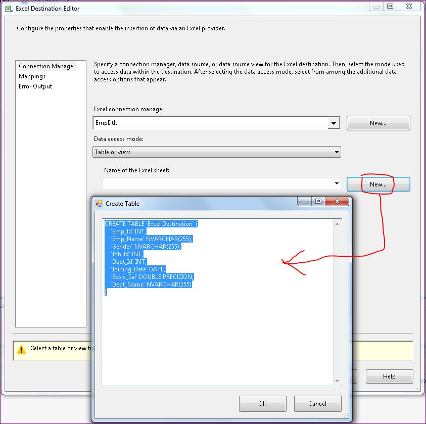 Ssis File Systemtask To Create An Excel File Dynamically From A Sql Query Or Table During
