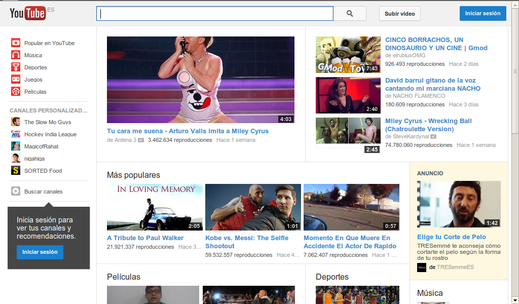 Un Youtuber Normal: Youtube con "Los grandes"