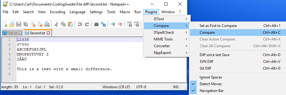 Compare folders in visual studio code - abilitygulf