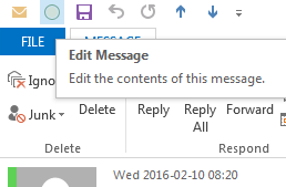 MS Outlook: Edit Received Emails | Thierry Dalon's Blog
