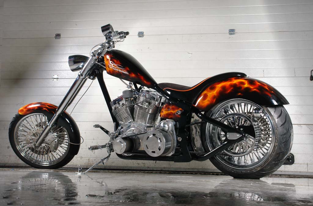 biker excalibur II: Flame Chopper by Fine Custom Mechanics