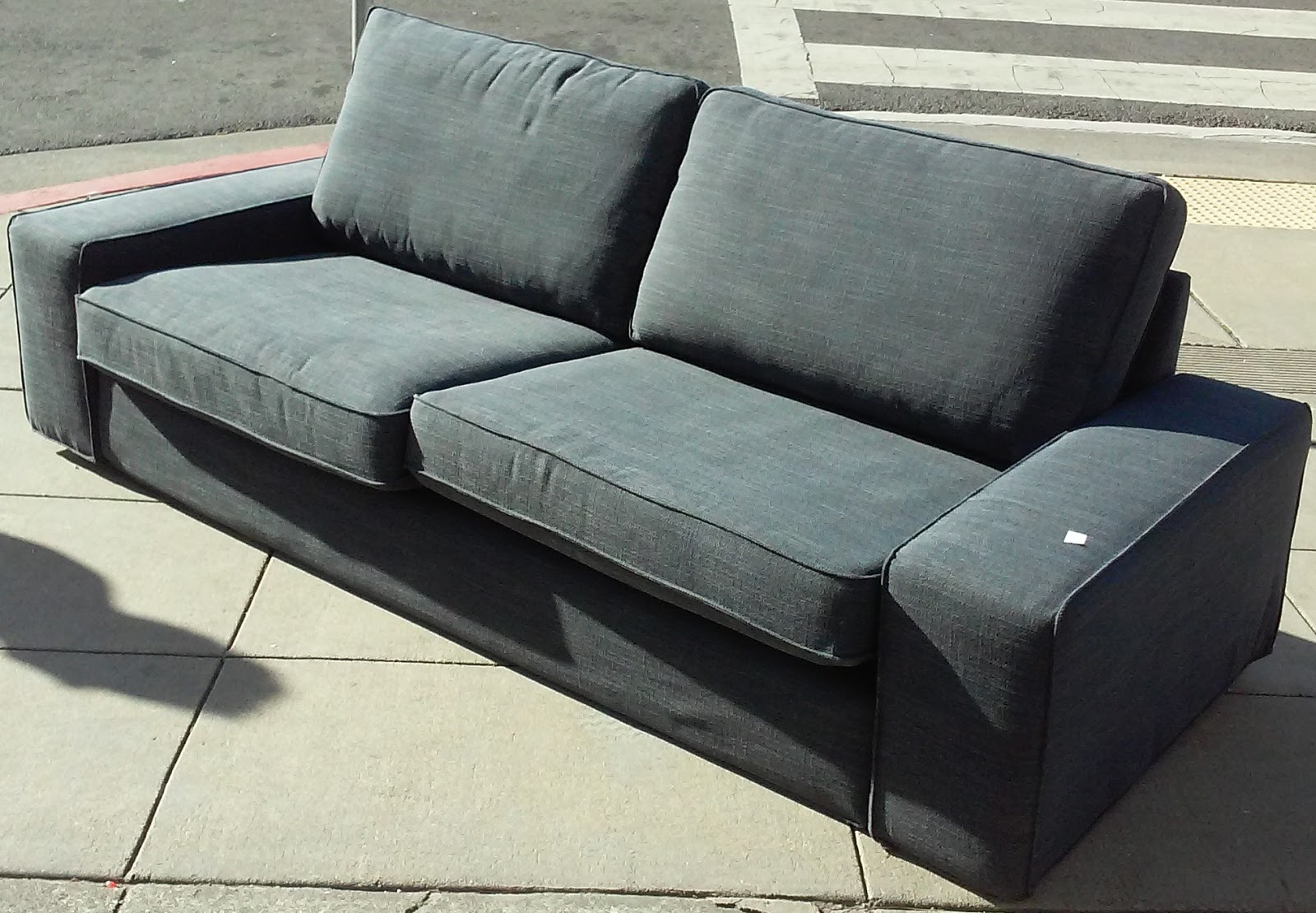 UHURU FURNITURE & COLLECTIBLES: SOLD #12014 Stylish Modern 90" Sofa - $295