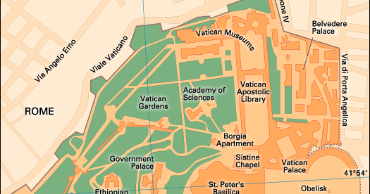 VATICAN STATE - GEOGRAPHICAL MAPS OF VATICAN STATE ~ Klima Naturali™