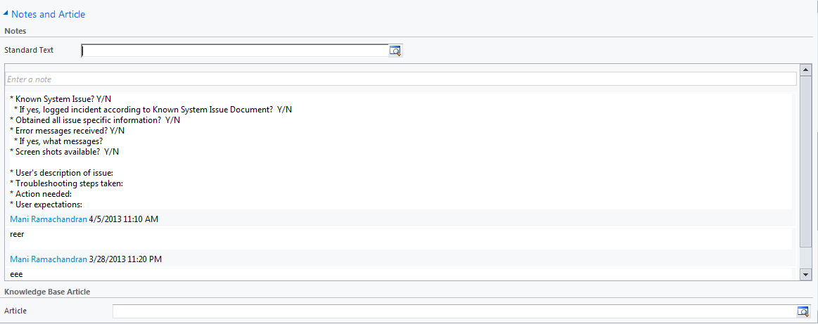 cRm Musings: Adding Standard text to CRM 2011 Notes