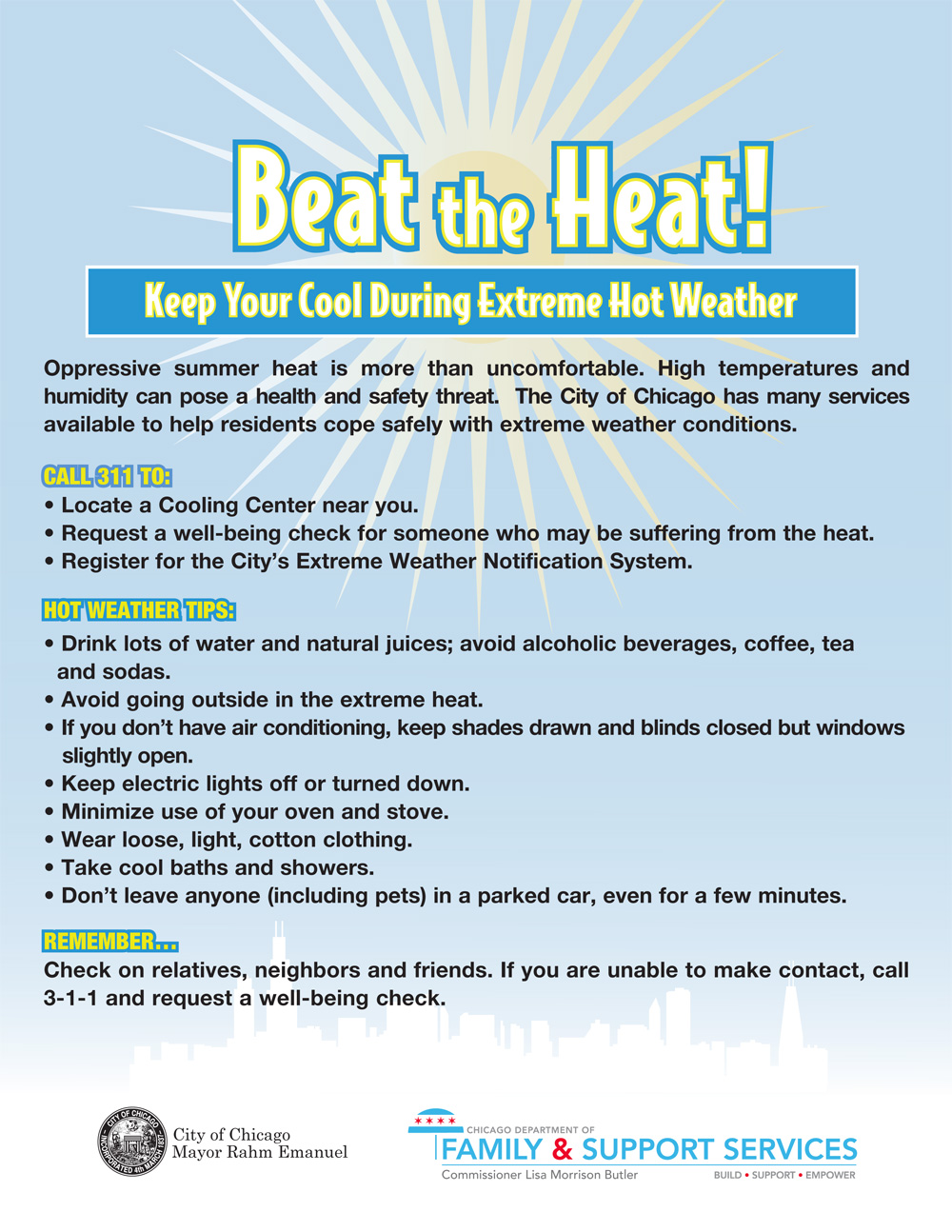 Uptown Update: Coping With The Heat for You, Your Neighbors, and Your Pets