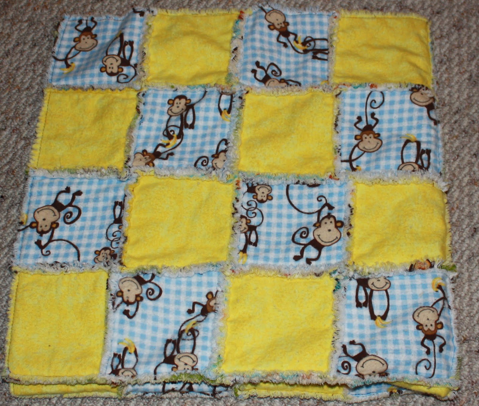 INKspired Greetings & Baby Things!: Baby Rag Quilts