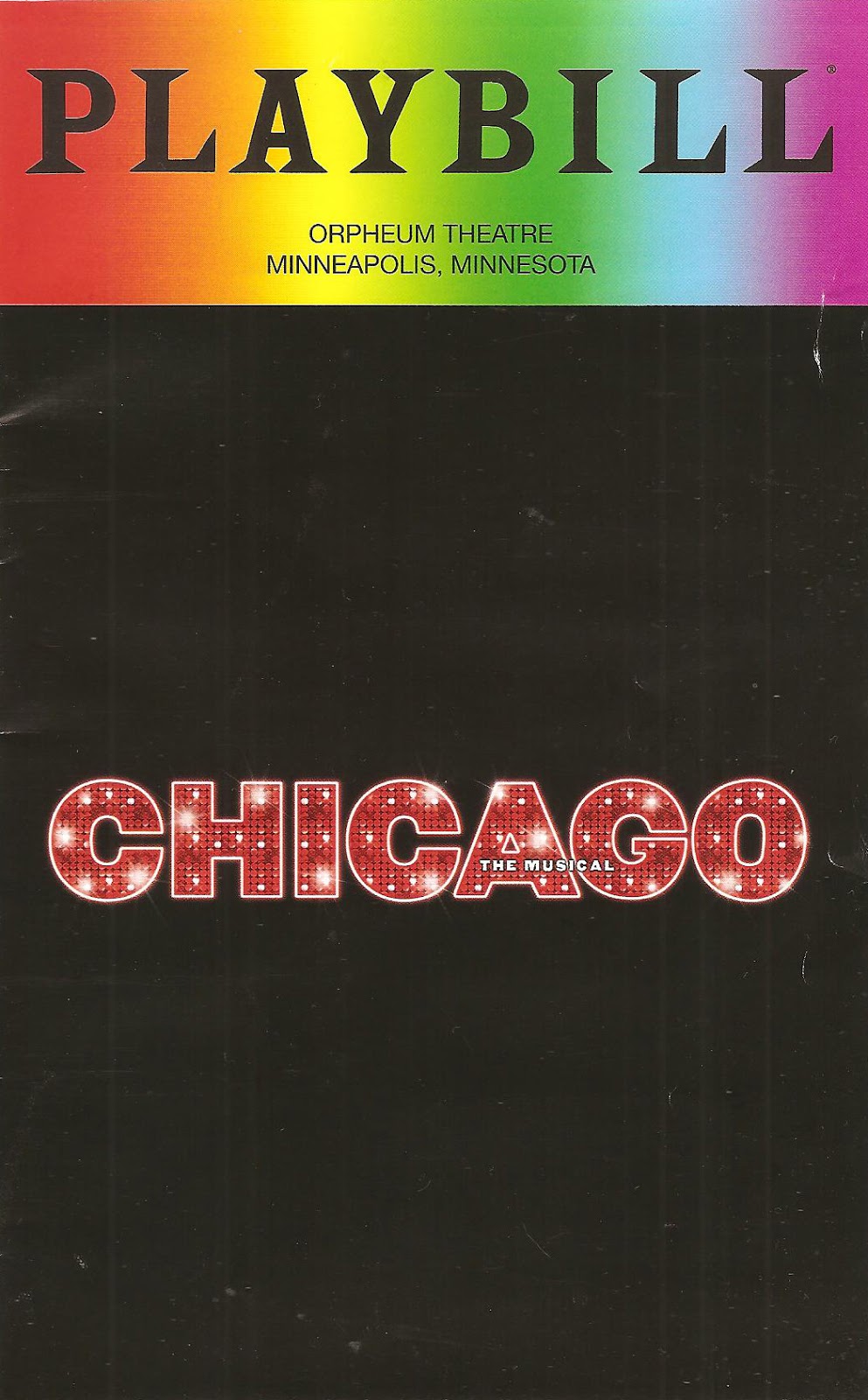 Chicago The Musical Playbill