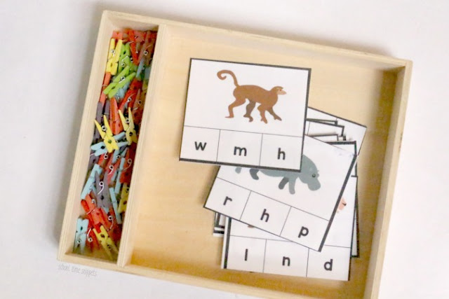 Initial Sound Printable For Your Animal Loving Kiddo | School Time Snippets