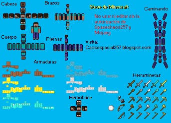 Caos Espacial: Pronto crearé una colección de Sprites de Minecraft
