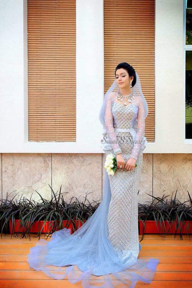 Wedding dress ~ Myo Sandar Aung