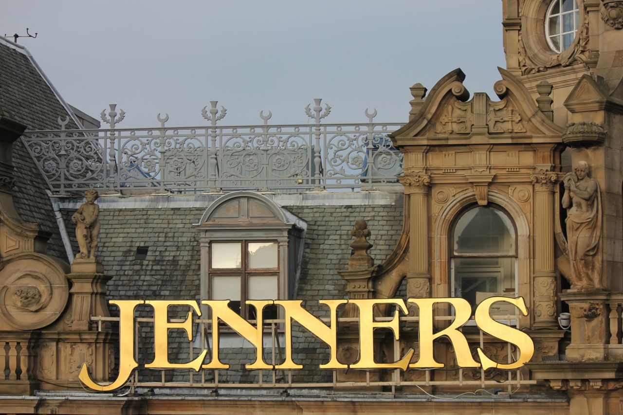 Green Gourmet Giraffe: Edinburgh cafe: Jenners Department Store