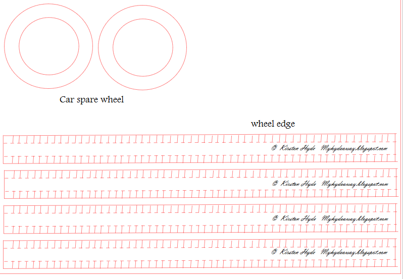 My Craft and Garden Tales: Template for a paper vintage car