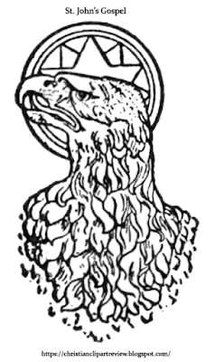 The Eagle is The Gospel of St. John's Symbol | Christian Clip Art Review