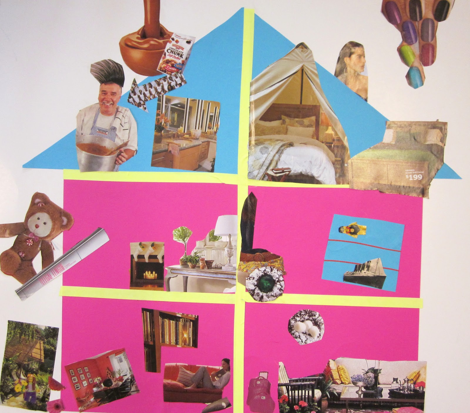 Art is Basic-- Art Teacher Blog: Surreal House Collages