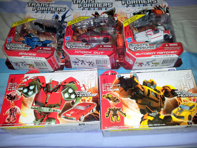 Some Recent Acquisitions! Transformers Prime Deluxe toys!