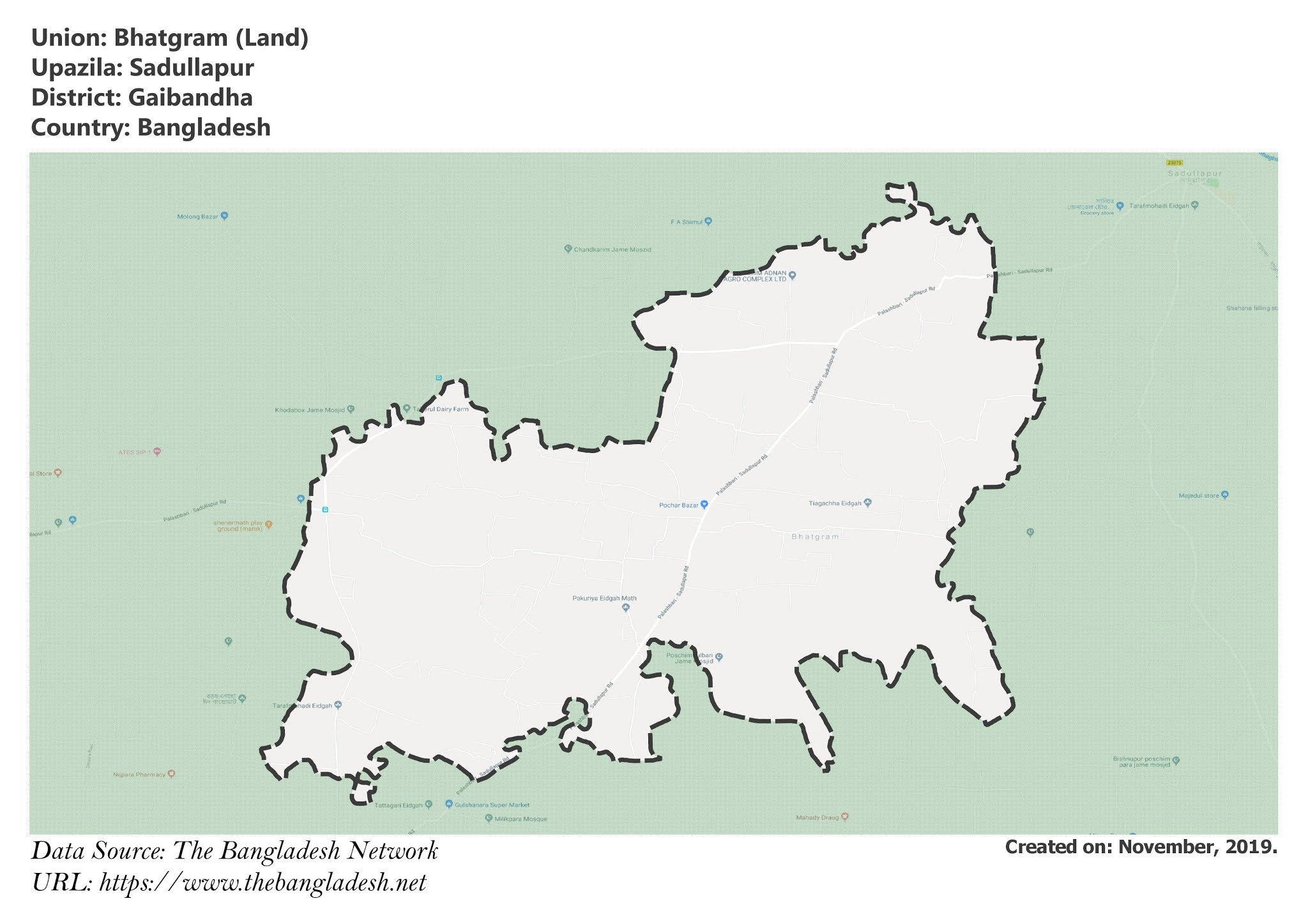 Bhatgram Union, Gaibandha