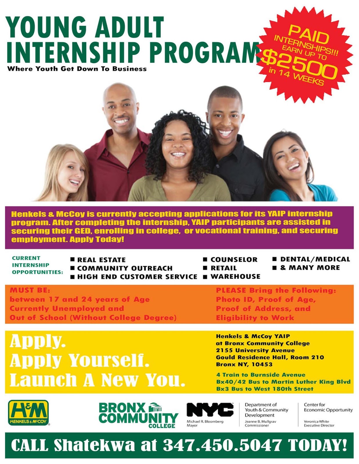 PAID Young Adult Internship Program