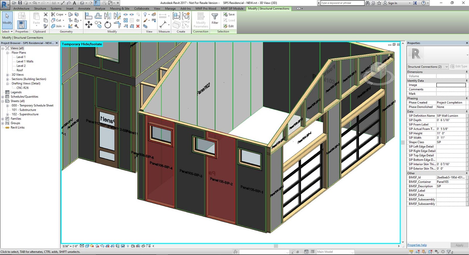 Revit Add-Ons: MWF SIPs – Automatically Layout Your Structural ...