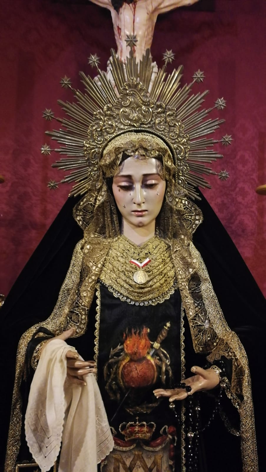 Soledad de Moguer: NTRA. SRA. DE LA SOLEDAD ATAVIADA PARA LOS CULTOS ...