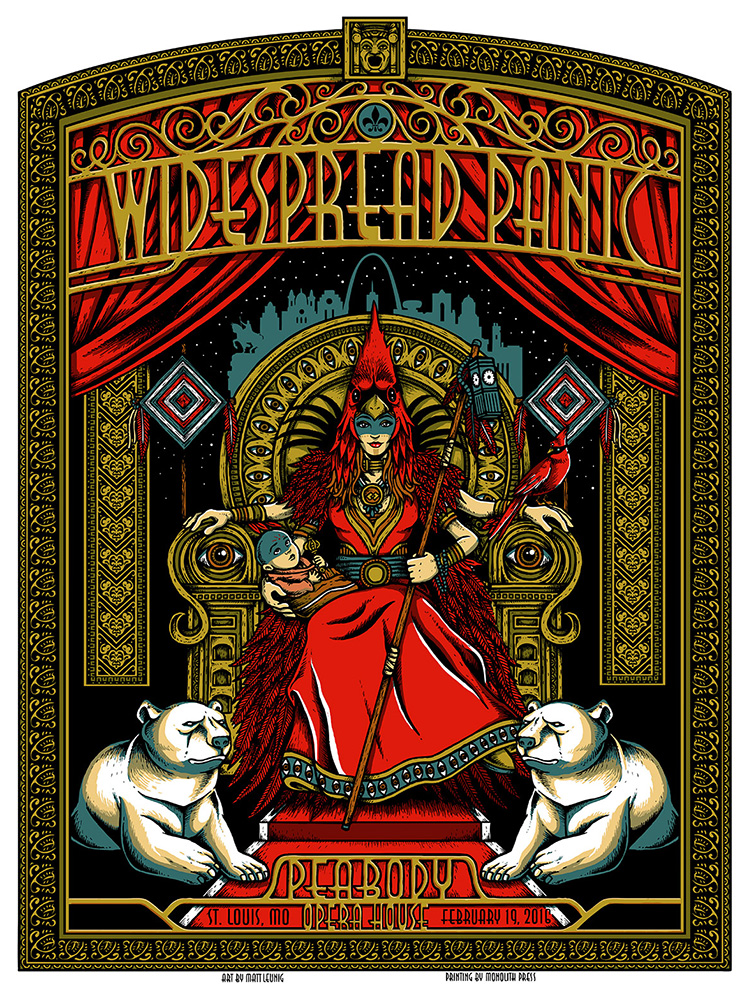 INSIDE THE ROCK POSTER FRAME BLOG: Matt Leunig Widespread Panic St ...