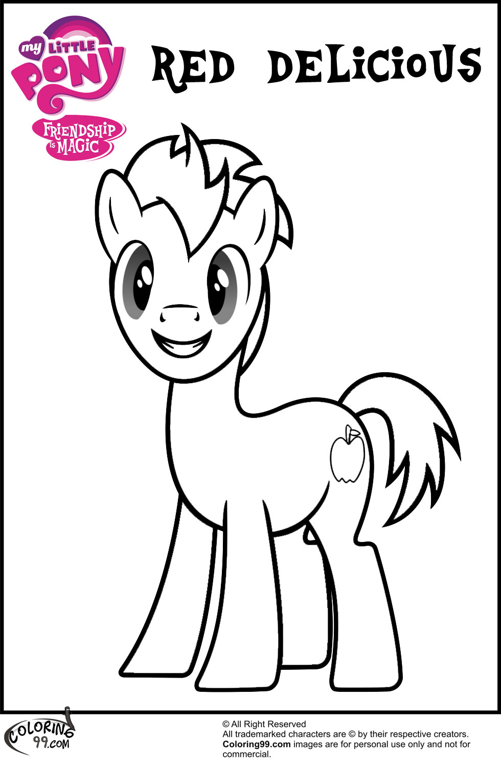 MLP Apple Family Coloring Pages | Minister Coloring