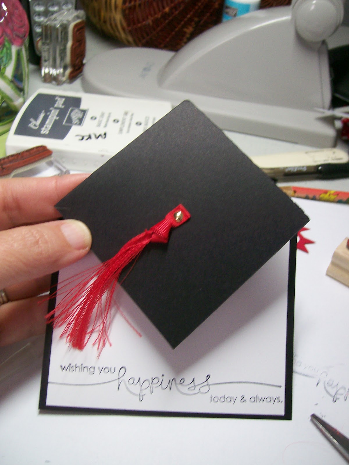 Tutorials: Graduation Hat Card
