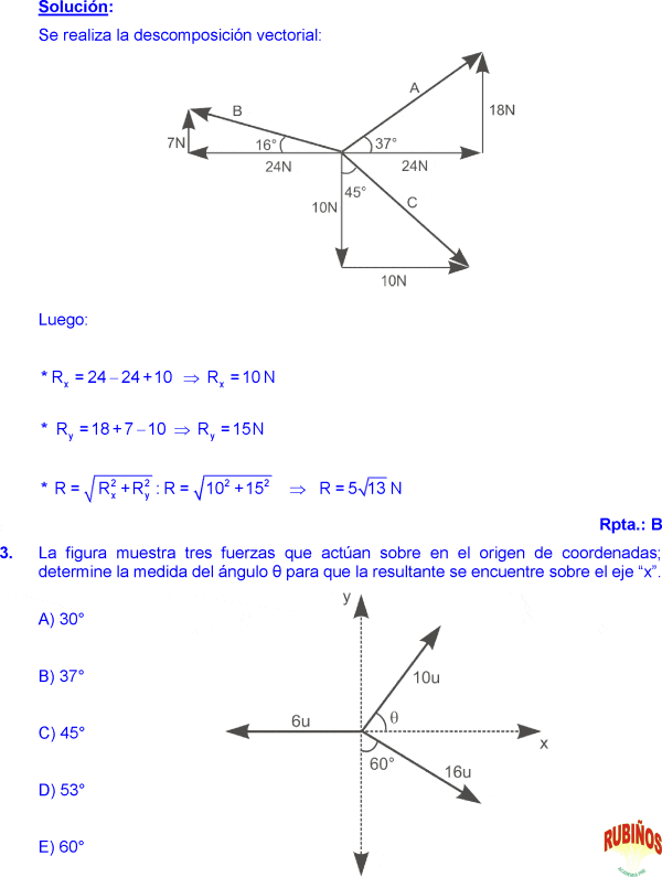 OPERACIONES CON VECTORES EJERCICIOS RESUELTOS DE LA RESULTANTE PDF