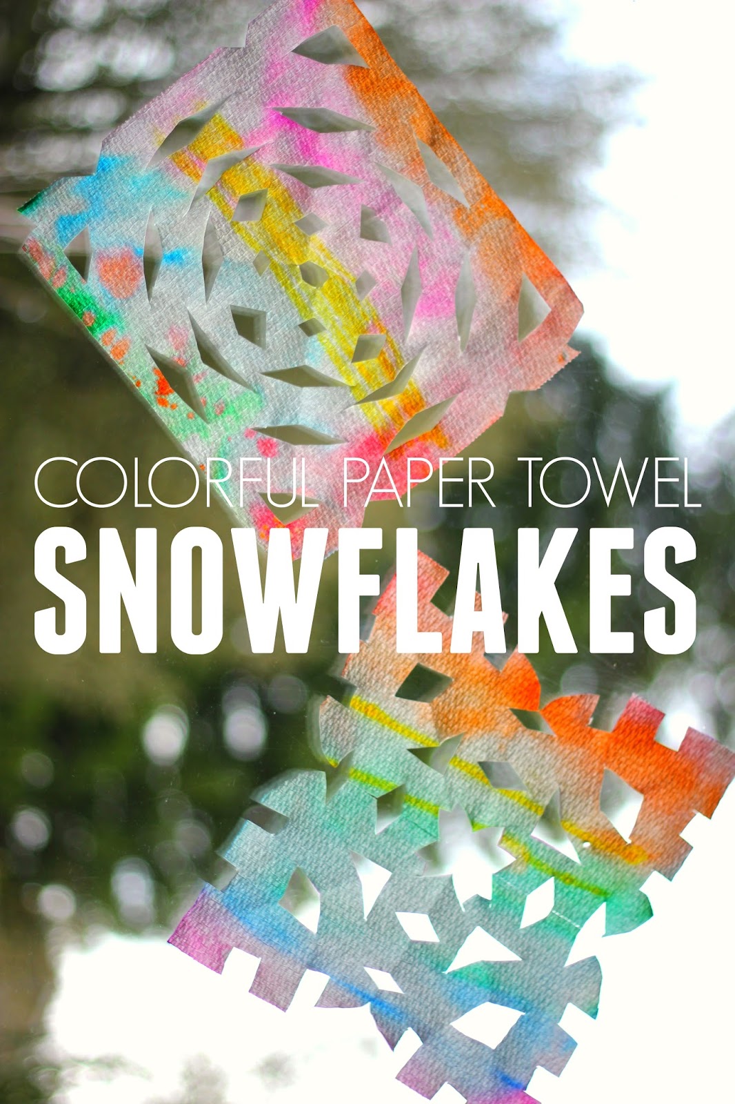 Easy Colorful Paper Towel Snowflakes | Toddler Approved! | Bloglovin’