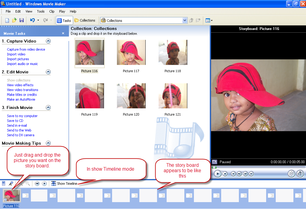 Cre@te Aw@reness: How to create Movie using Windows Movie Maker?