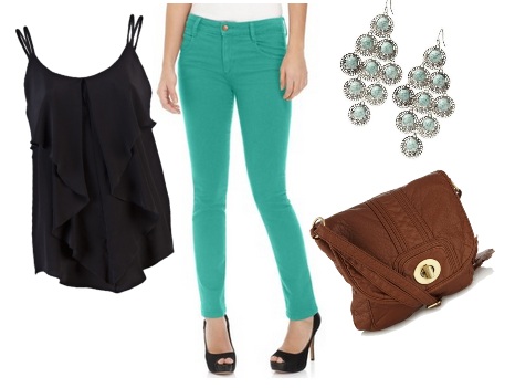 How to Wear: Bright Colored Denim - College Gloss