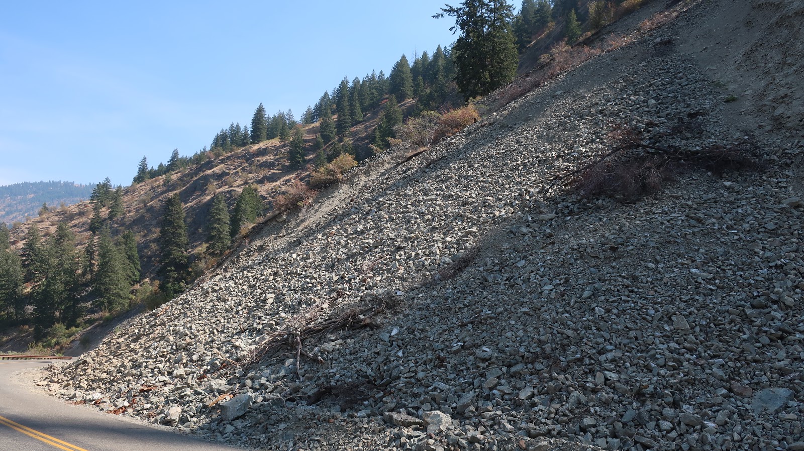 Reading the Washington Landscape: Talus Slope and High Water Mark at ...