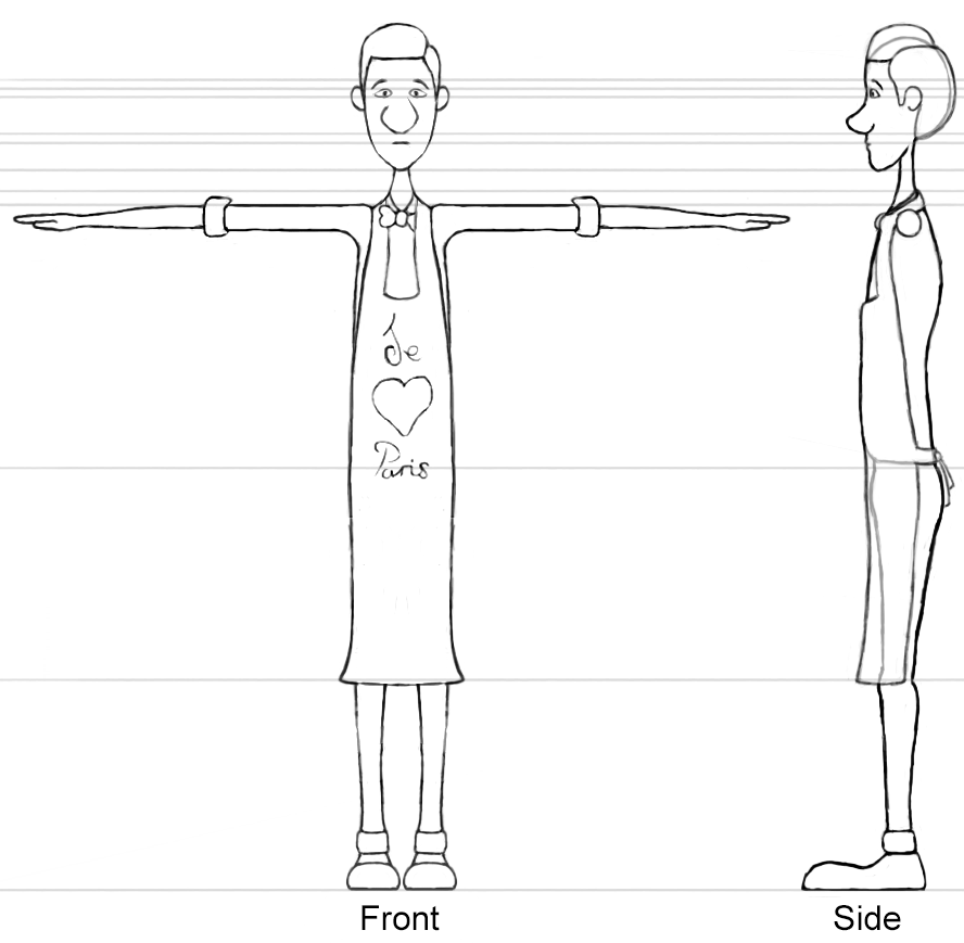 Danny Rollings: @Alan -- [Narrative] 33: Male Character; Front & Side ...