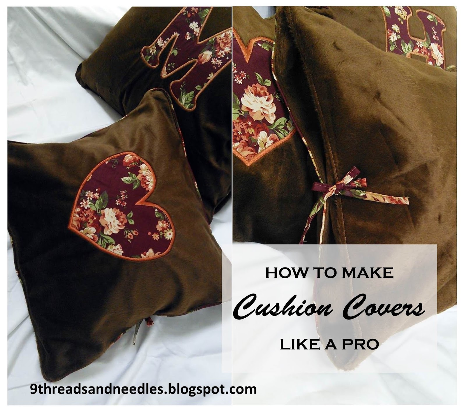 Cushion Covers Diy 9 Threads And Needles