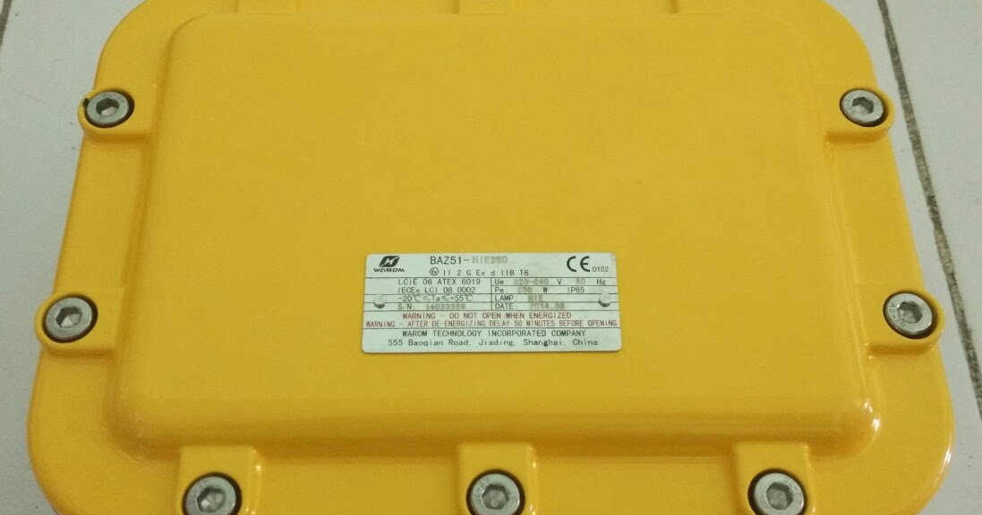 Warom Explosion Proof Electrical: Box Ballast Explosion Proof Warom BAZ ...