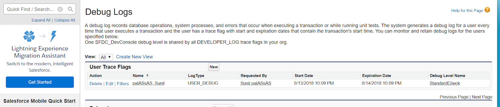 New Chapter: Developer Console Log