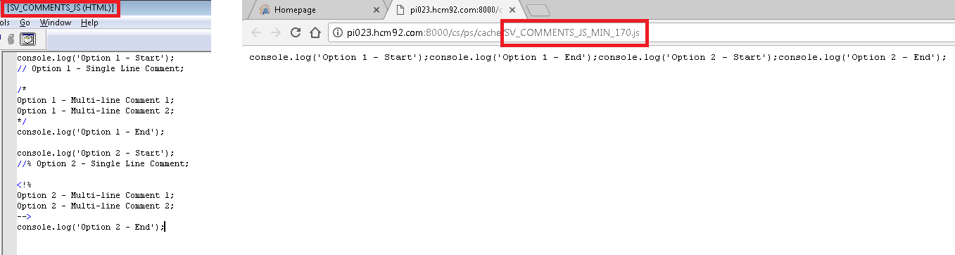 Sasank's PeopleSoft Log: Commenting JavaScript in PeopleTools