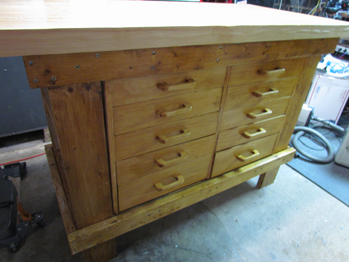 Veneer Edge Banding and Homebrew Varnish Finish for DIY Workbench ...