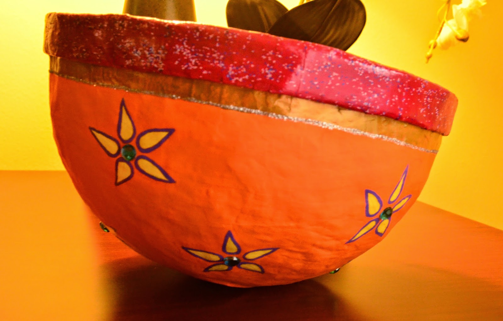 ANKINISH Creations: Paper mache bowl