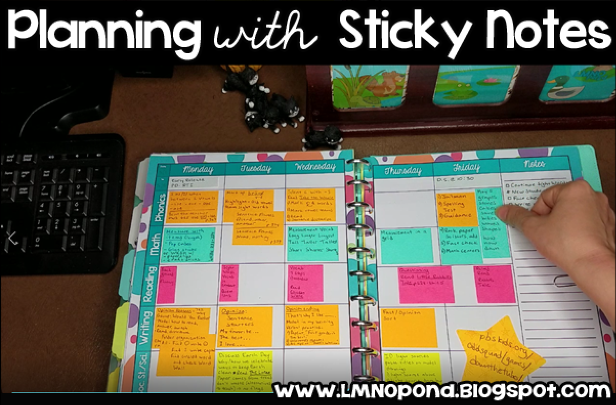 LMNO Pond: Planning with Sticky Notes